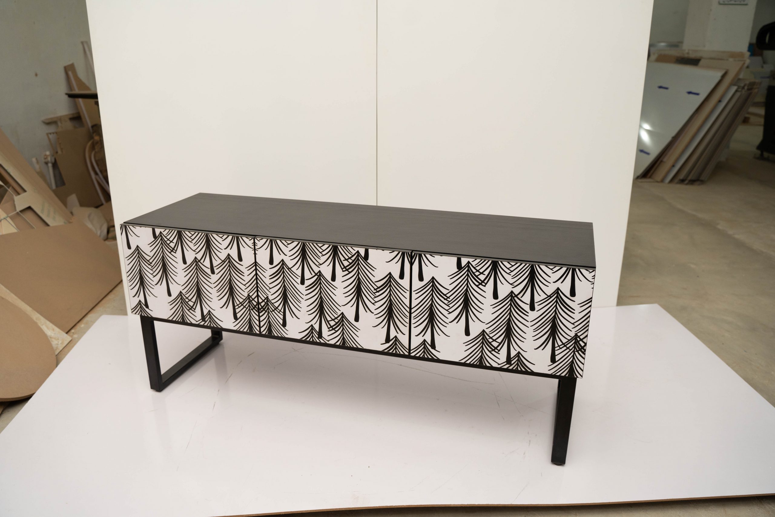 Trees TV Console (Black) - DAIM